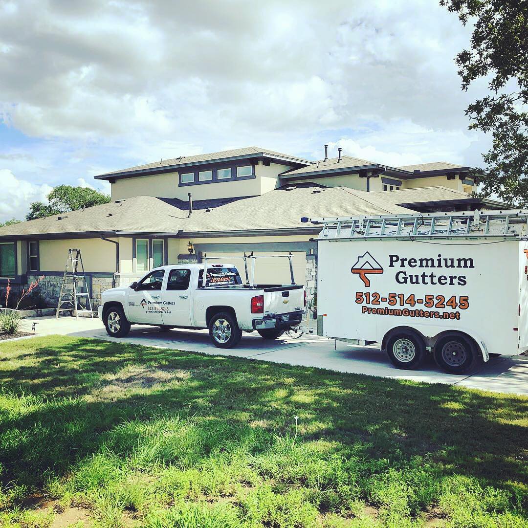 Seamless Gutters in Austin TX | Premium Gutters Inc.